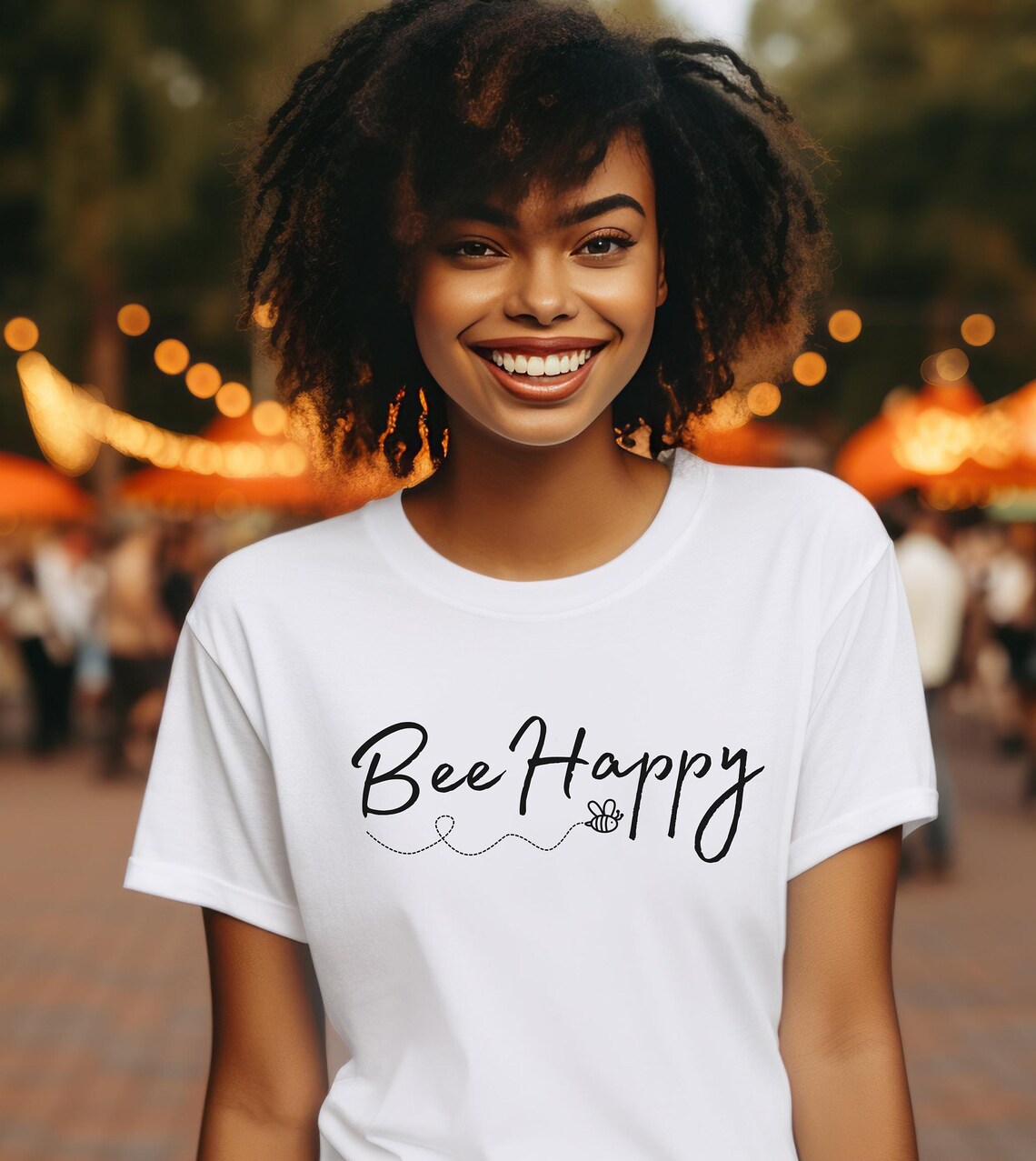 Bee Happy Tshirt Be Happy Tshirt Gift for Her Gift for Mom Happy Bee ...