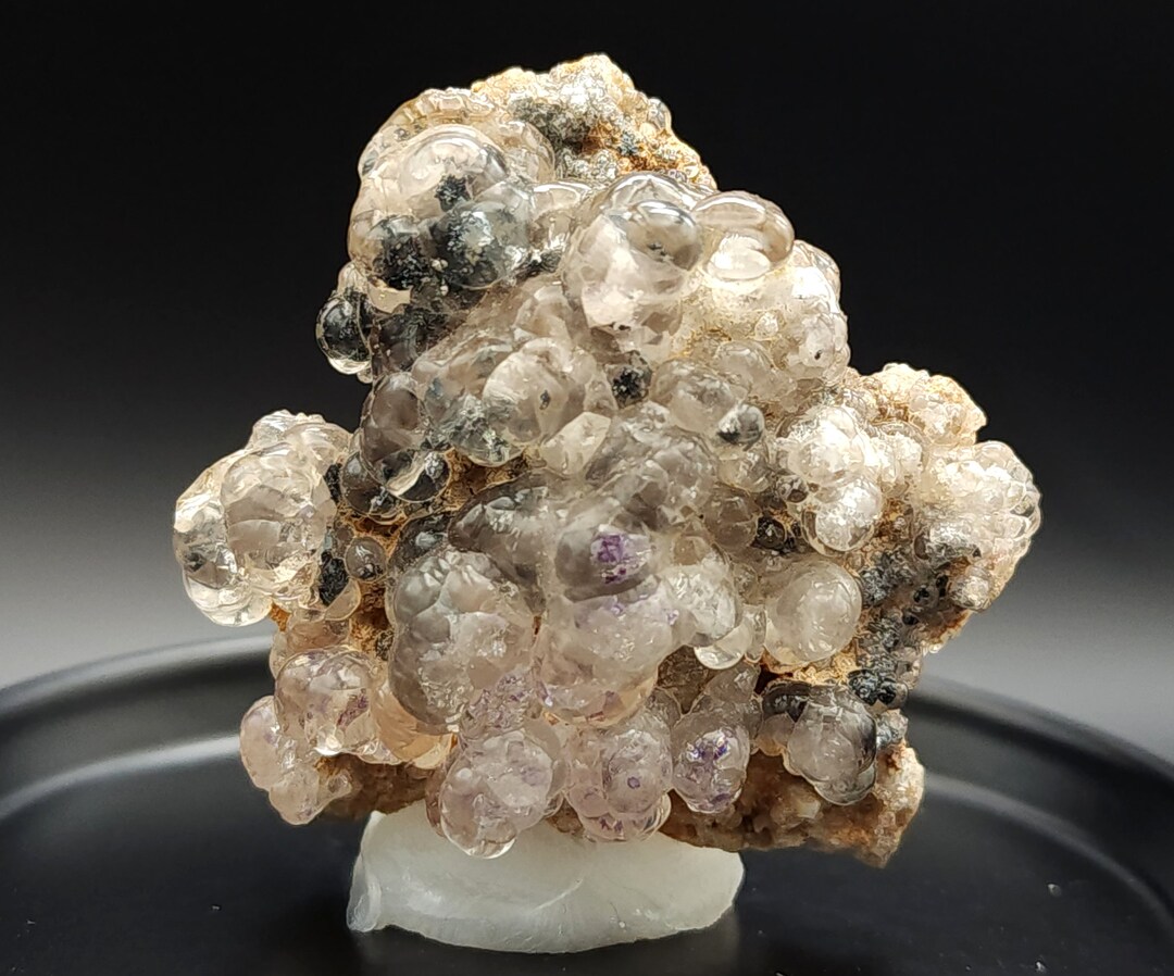 Extremely Rare Hyalite Opal With Purple & Black Inclusions - Etsy