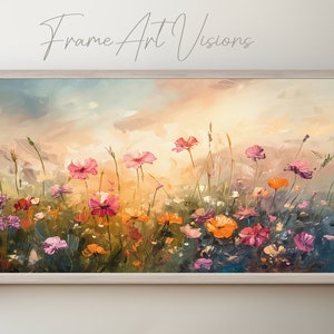Samsung Frame TV Art Spring Flower Field Digital Download Frame TV Art ...