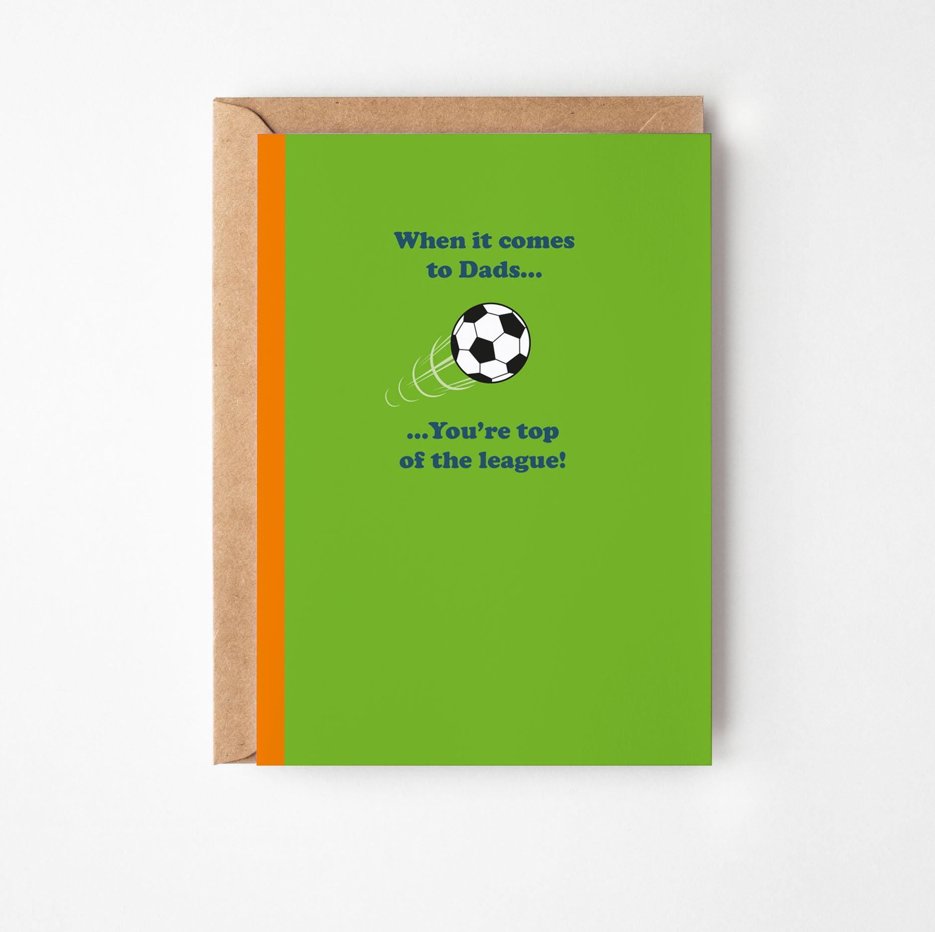 Football Father's Day Card - Etsy