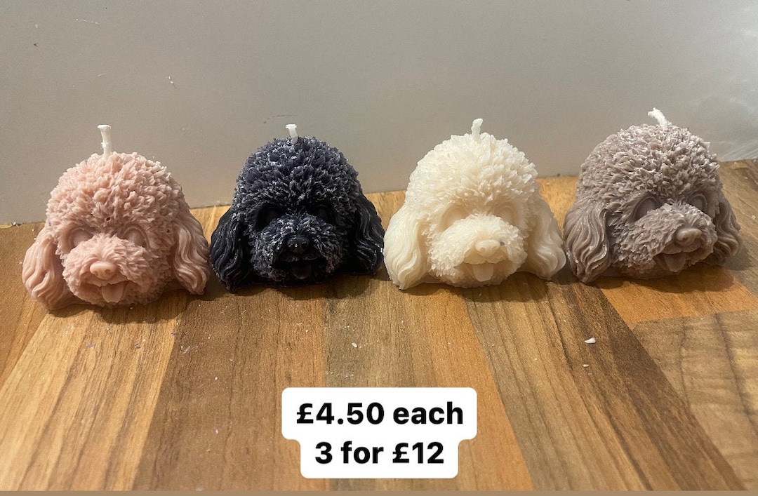 Cockapoo / Cavapoo Head Candle - Etsy UK