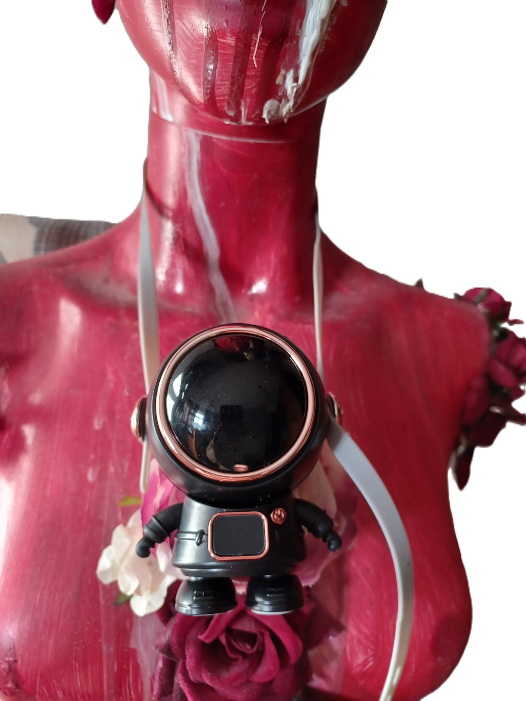 Funky Astronaut Personal Neck Fan, Fursuit, Cooling USB Charging Black ...