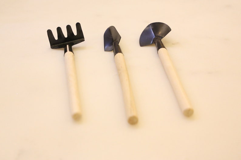 Mini Zen Garden Rake Set of 3 Fairy Garden Kit Adult DIY Sandbox Fidget ...