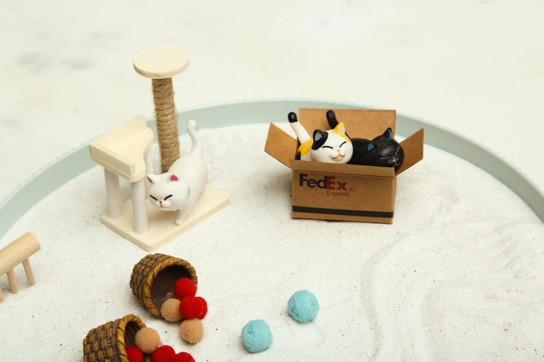 CATS Zen Garden (large) | Gift for Cat Lovers Cat Mom Stress Relief ...
