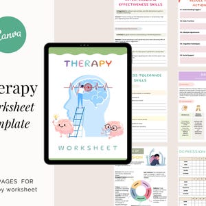 Printable Therapy Worksheets for Anxiety En Depression | CBT ...