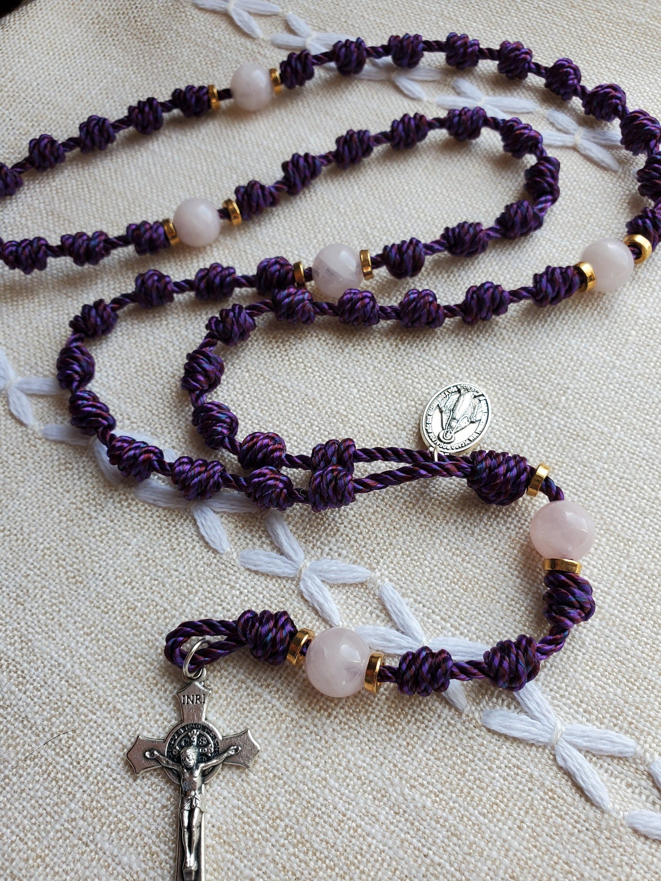 PREPARE Knotted Rosary | Rope Rosary |twine Rosary | Cord Rosary ...