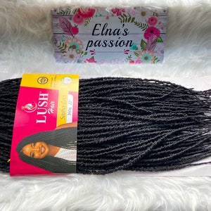 Lush Sasha Locs Hair Extension Crochet Braids - 1 Pack (90 Strands ...