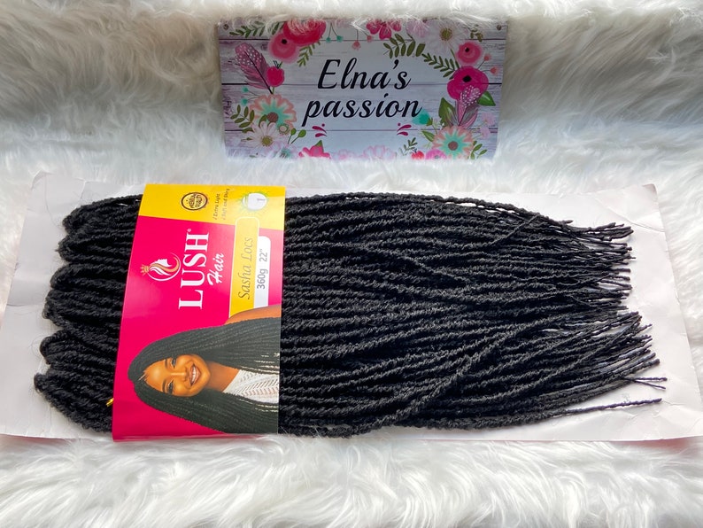 Lush Sasha Locs Hair Extension Crochet Braids - 1 Pack (90 Strands ...
