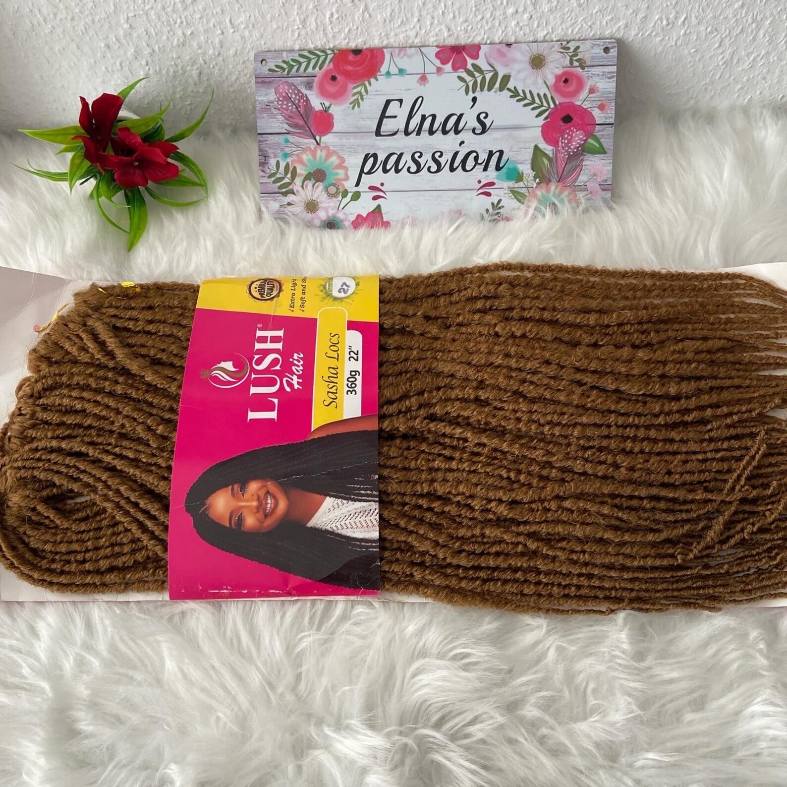 Lush Sasha Locs Hair Extension Crochet Braids - 1 Pack (90 Strands ...