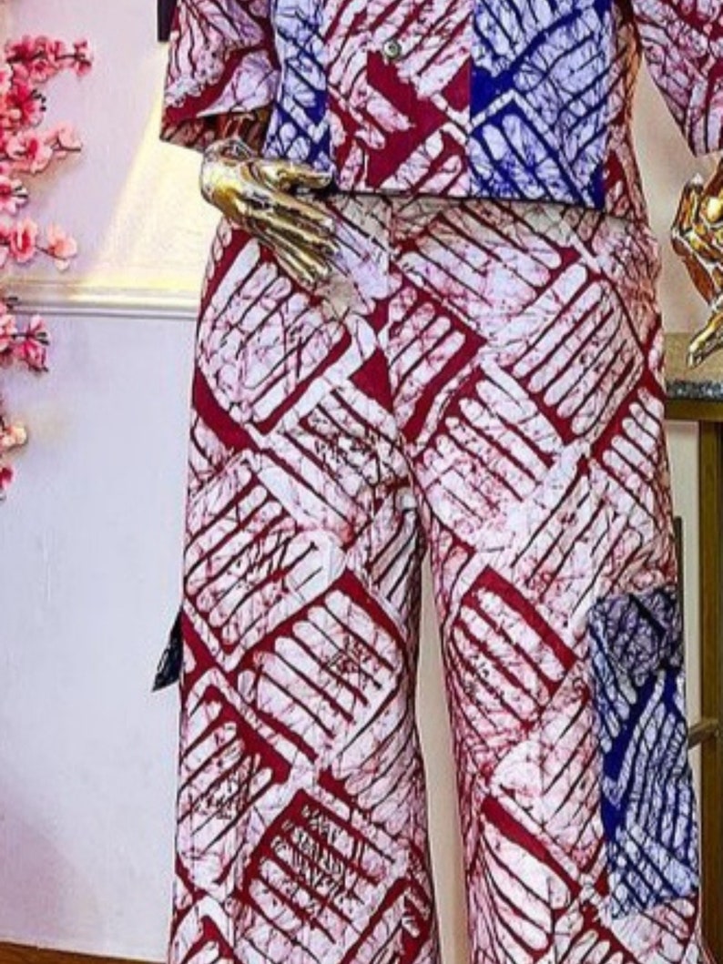 Adedun Crop Top Set African Print Set African Women Boss Matching ...