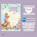 Tinker B Birthday Invitation, Fairy Tink Bell Birthday Party Invitation ...