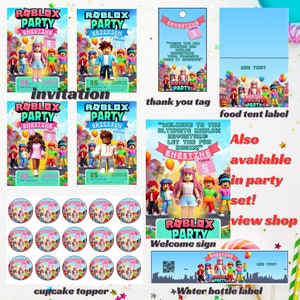 Editable Birthday Party Invitation, Rob Birthday Invitation, Rob Party ...