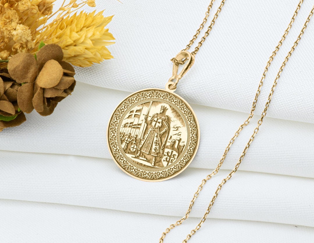 Richard the Lionheart Necklace – Medieval Knight Pendant, Crusader ...