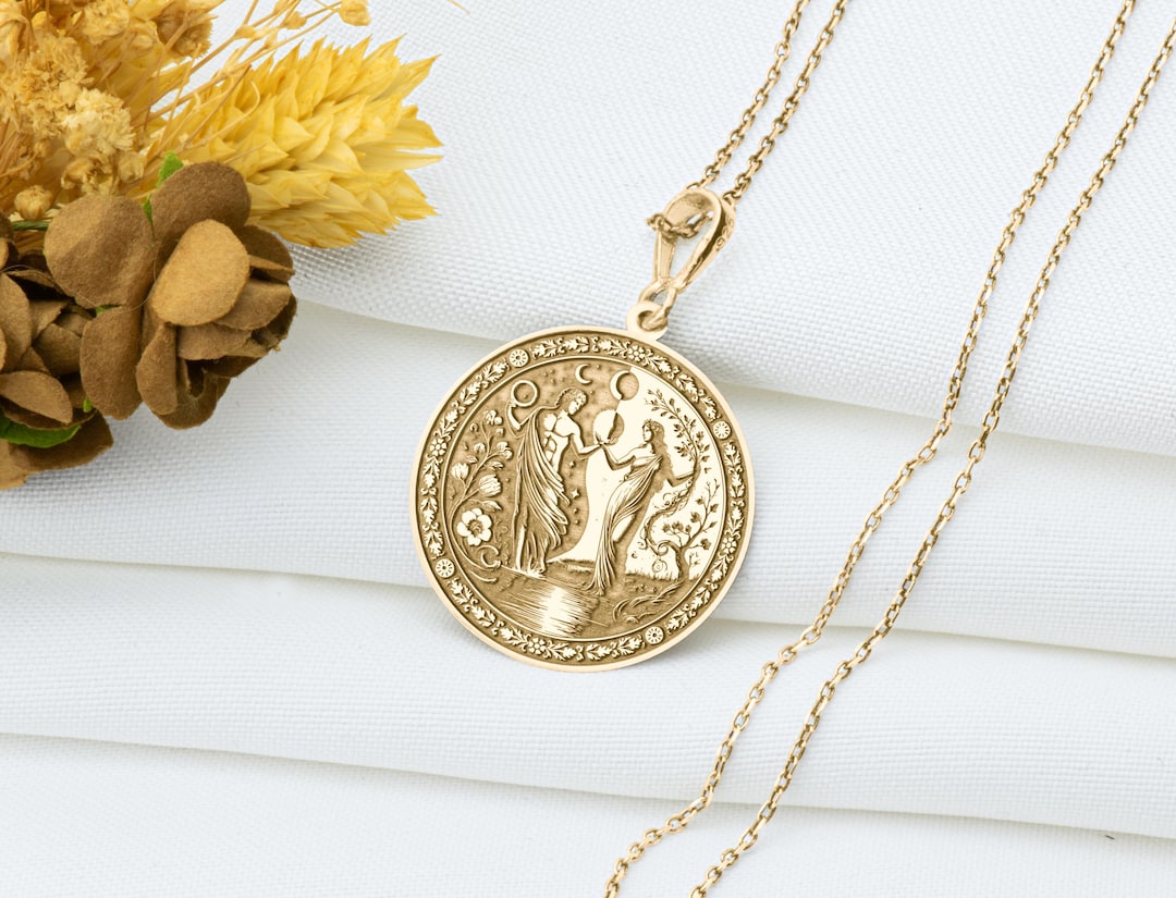 Hermaphroditus Pendant: Intersex Myth Necklace, Duality Charm - Etsy