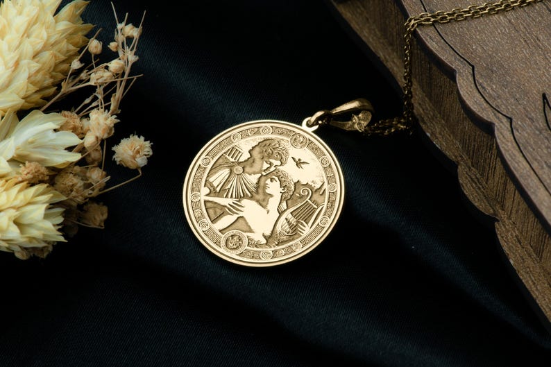 Apollo & Adonis Pendant: Queer Greek Myth Necklace - Etsy