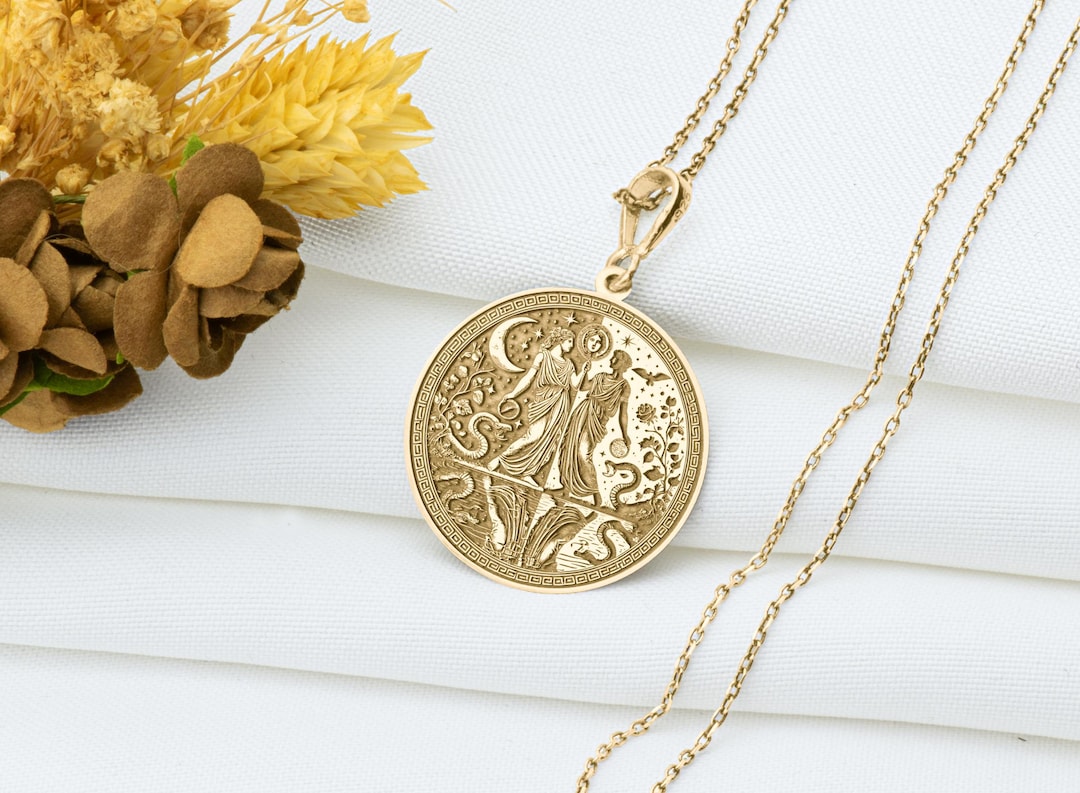 Hermaphroditus Pendant: Greek Mythology Necklace, Duality & Unity ...