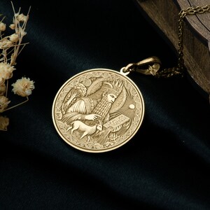 Enki Necklace, Sumerian God of Water & Wisdom Pendant, Abzu Spirit ...