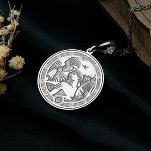 Apollo & Adonis Necklace – Queer Greek Lovers Pendant, Sun and Bloom ...