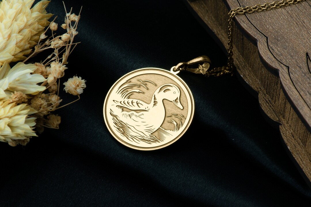 Duck Necklace, Animal Spirit Pendant, Nature Lover Charm, Whimsical ...