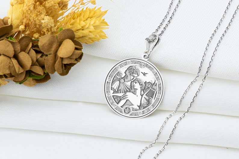 Apollo & Adonis Pendant: Queer Greek Myth Necklace - Etsy