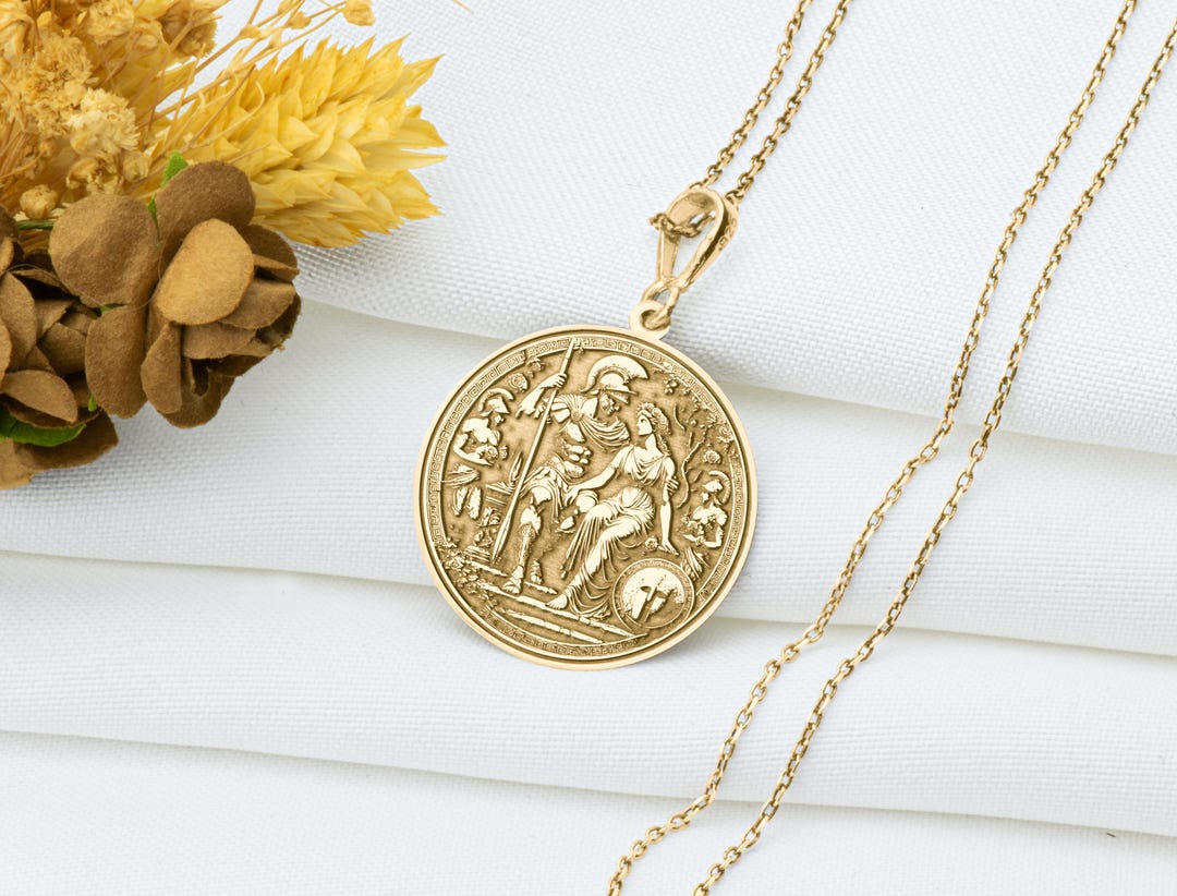 Ares and Aphrodite Pendant Necklace - Etsy