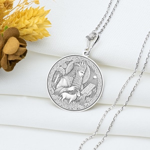 Enki Necklace, Sumerian God of Water & Wisdom Pendant, Abzu Spirit ...