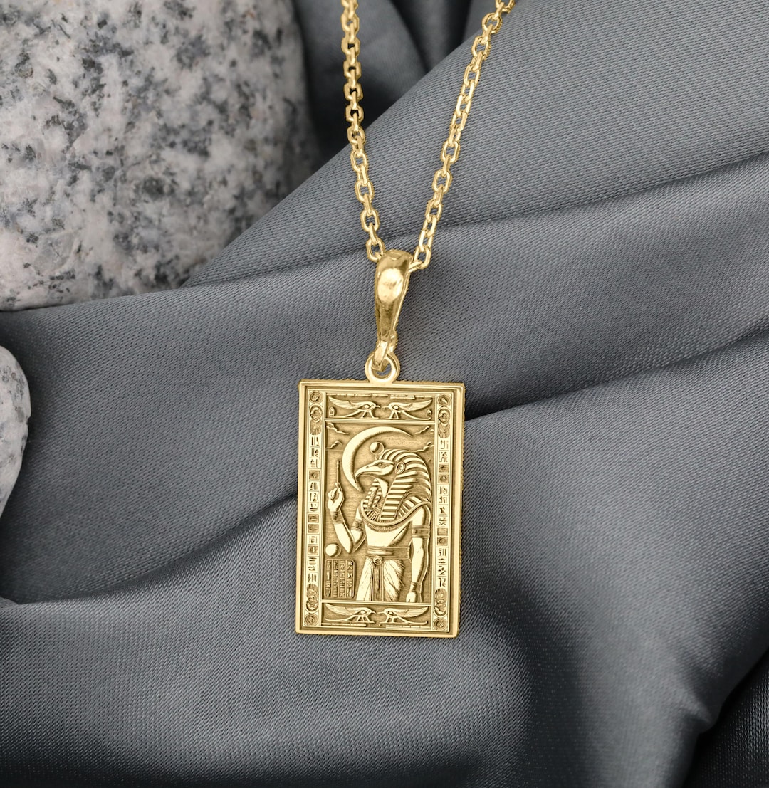 Thoth Pendant: Egyptian God of Wisdom Amulet, Truth Pendant - Etsy