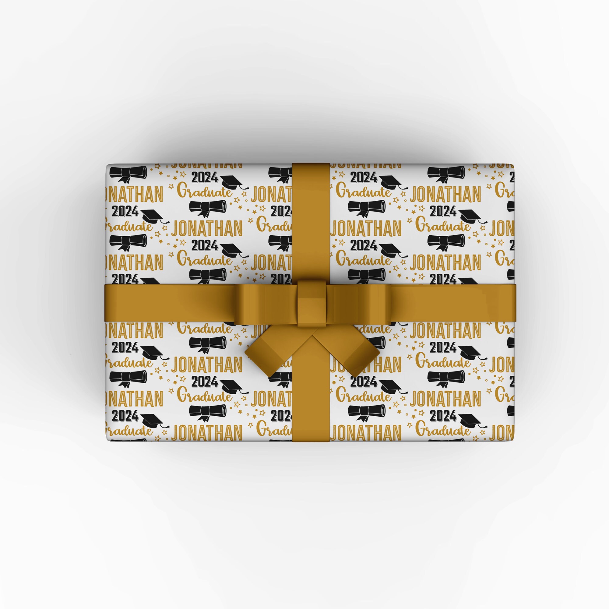 Personalized Graduation Wrapping Paper | Custom Grad Name Gift Wrap ...