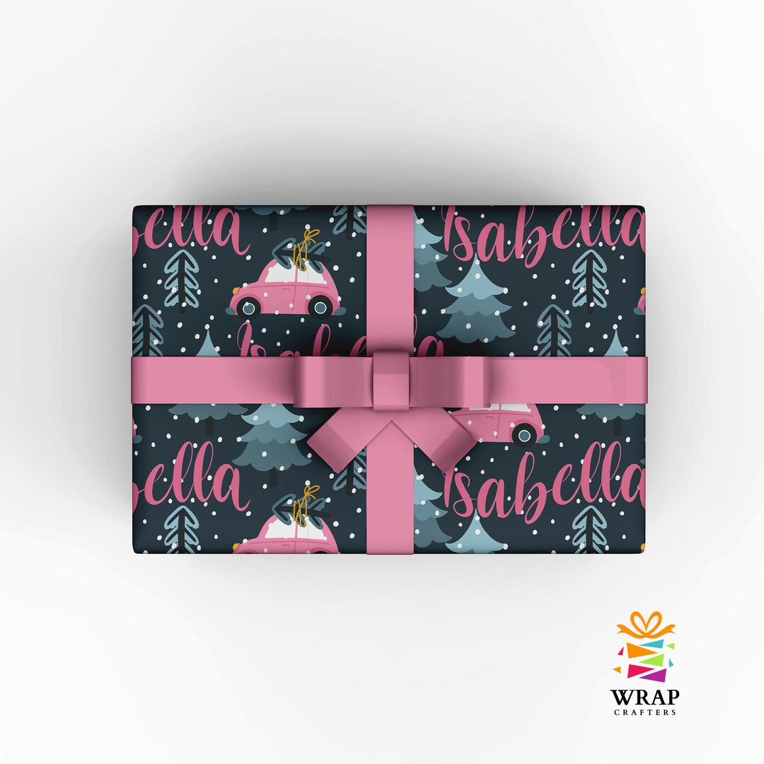 Personalized Gift Wrap for Her | Custom Christmas Wrapping Paper | Name ...