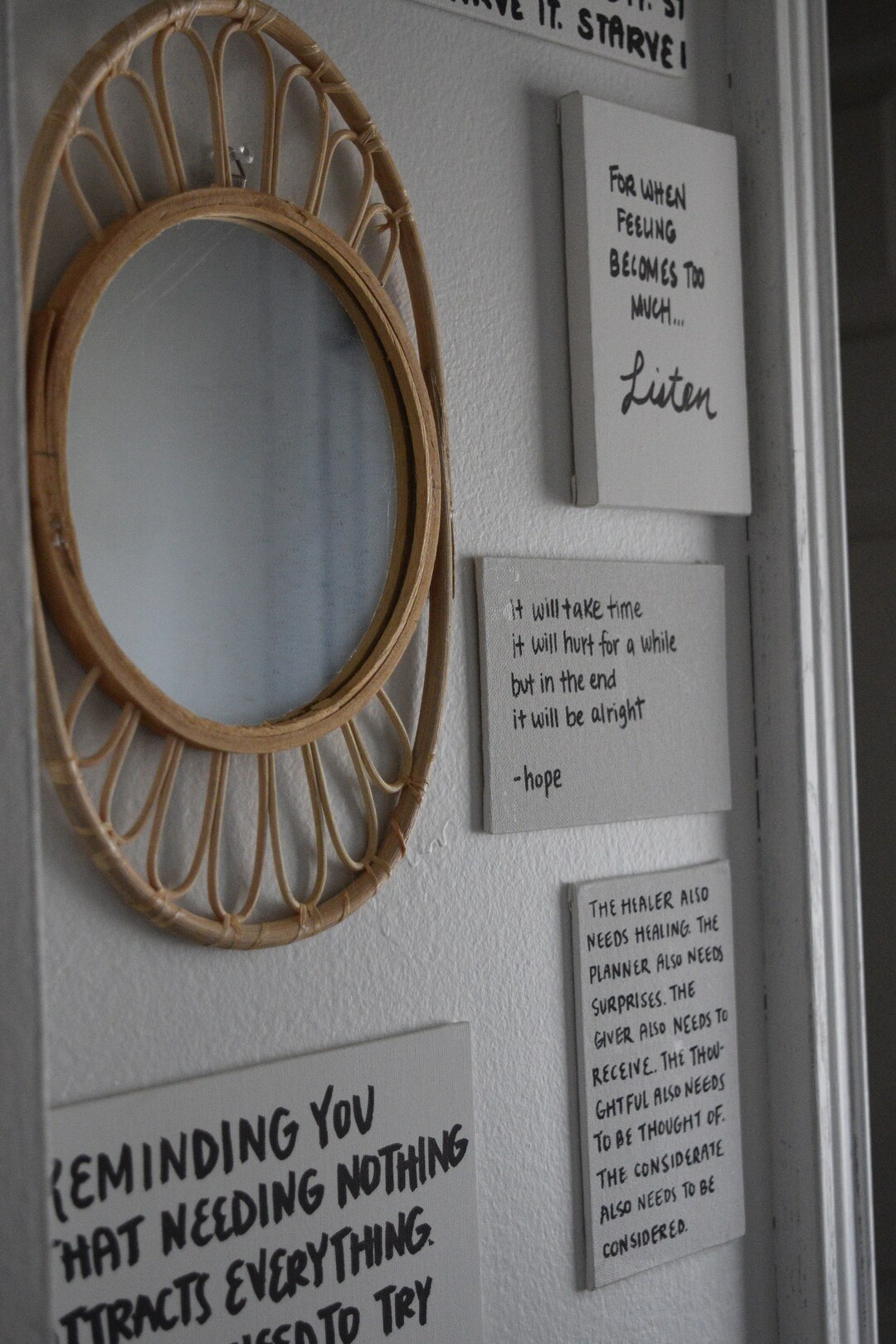 Personalized Simple Canvas With Hand Written Custom Quotes - Etsy