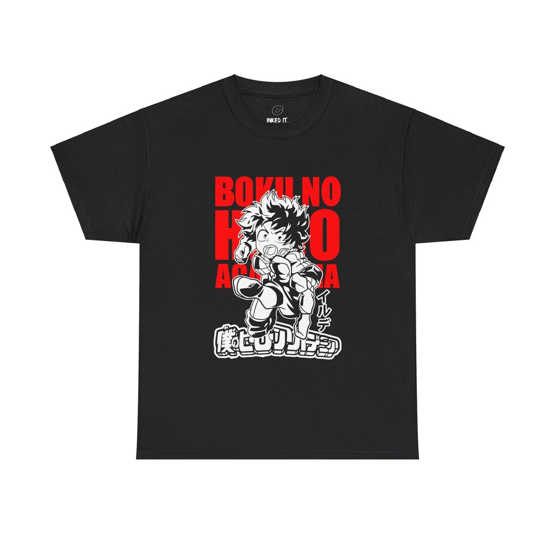 Boku No Hero Academia Title BNHA MHA Anime T-shirt, Boku No Hero ...