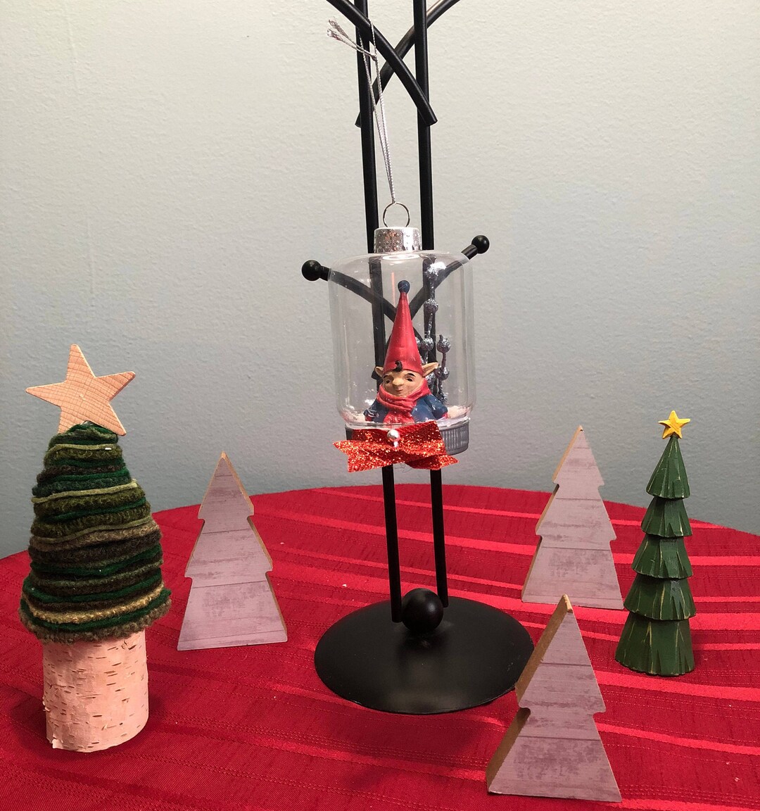 Folklore Yule Elf Snowy Scene Winter Seasonal Holiday Ornament - Etsy