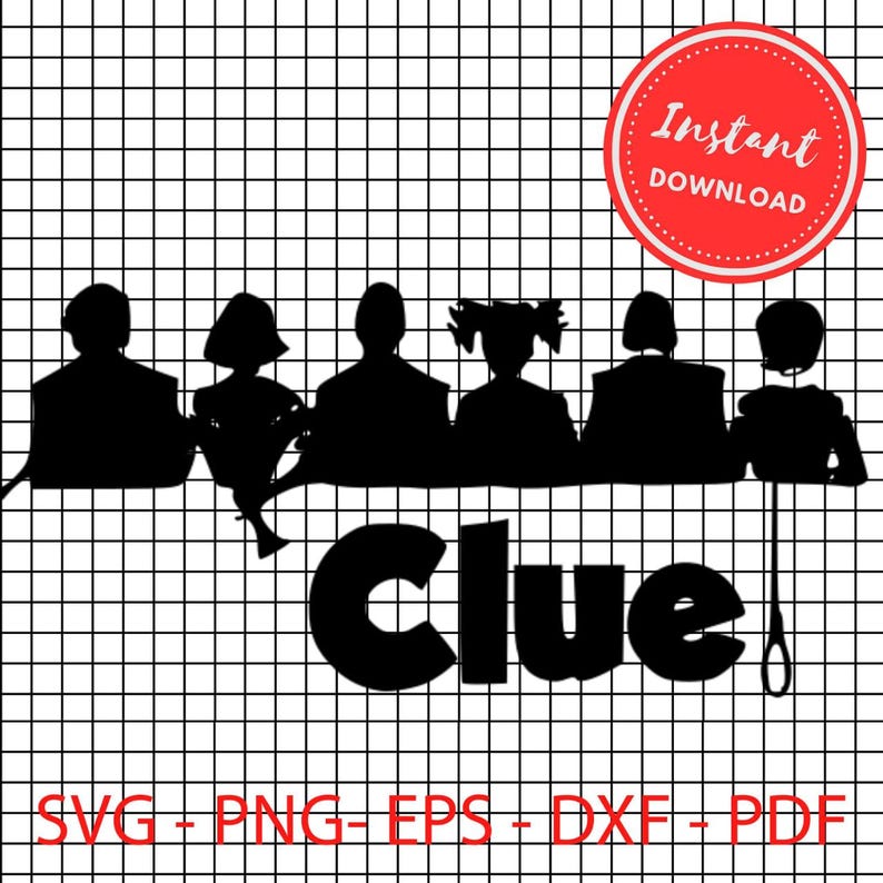 Clue Movie Silhouette Svg Png Cricut Clipart - Etsy