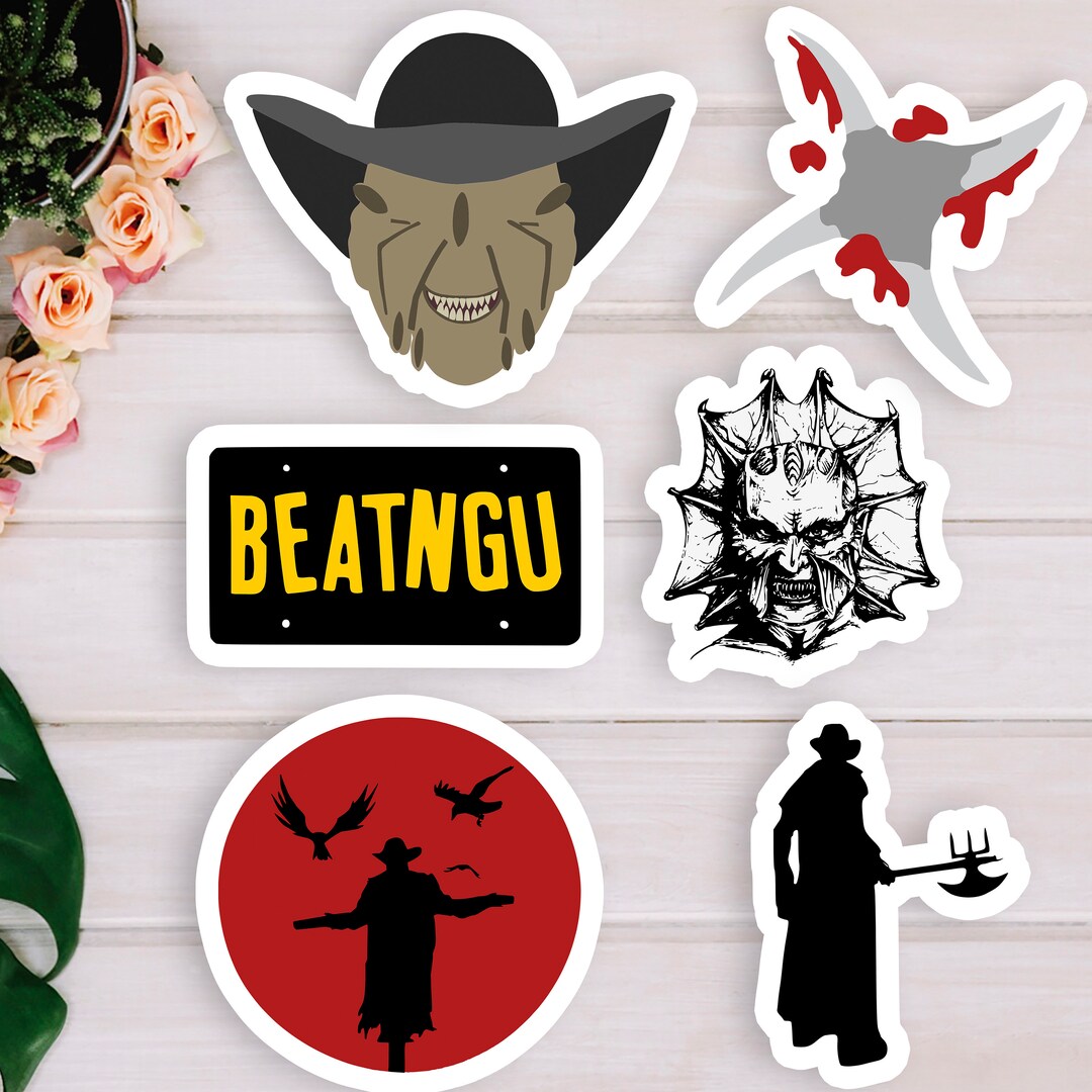 Set Vinyl Stickers Jeepers Creepers Sticker Beatngu - Etsy