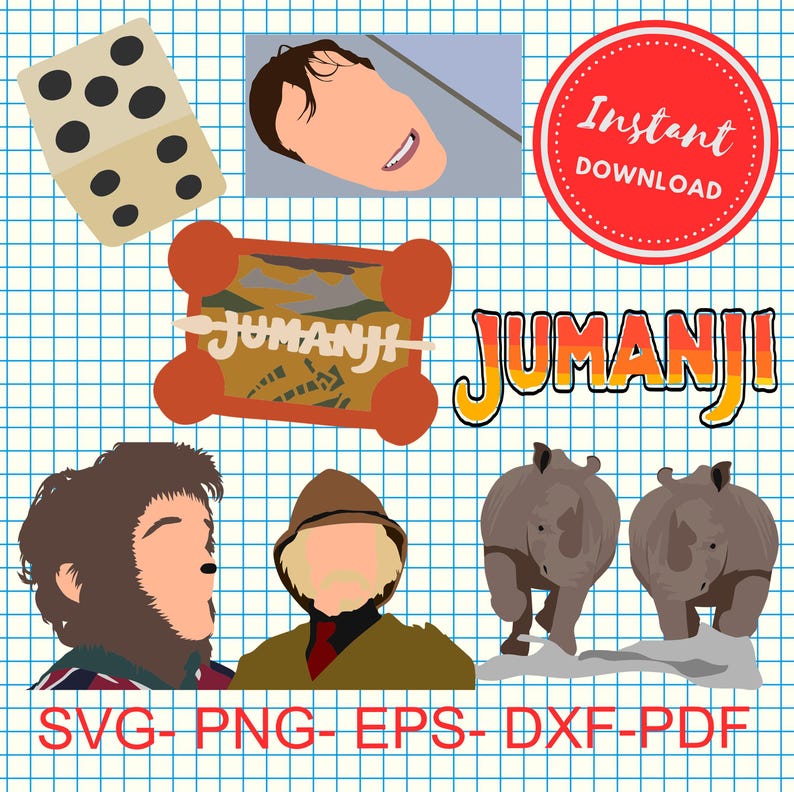 Bundle Jumanji Movie Svg Png Cricut Cut - Etsy
