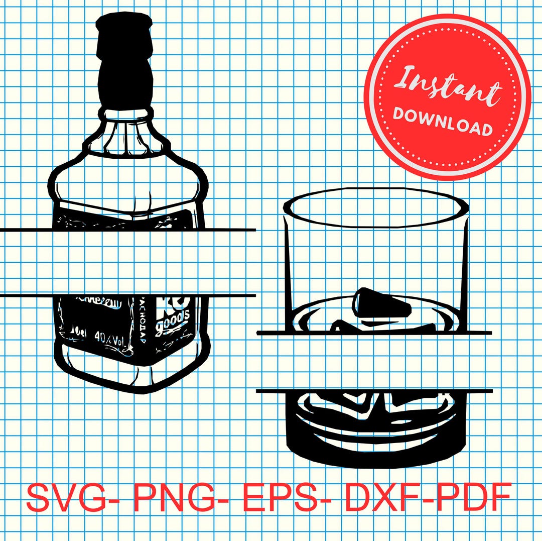 Bundle Whiskey Monogram Svg Png Whiskey Theme Cricut - Etsy