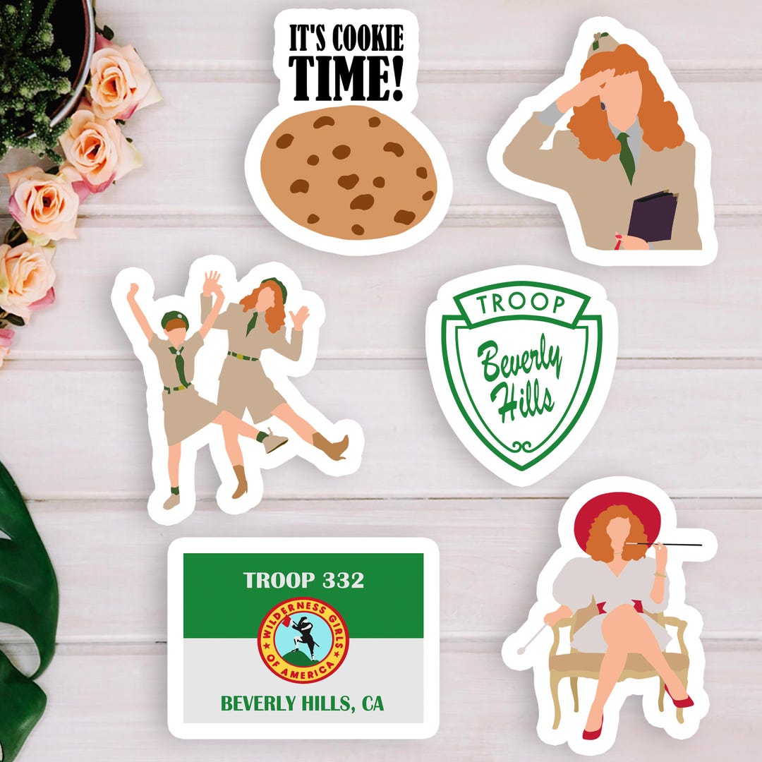 Set Vinyl Stickers Trop Beverly Hills Stickers Phyllis Nefler - Etsy