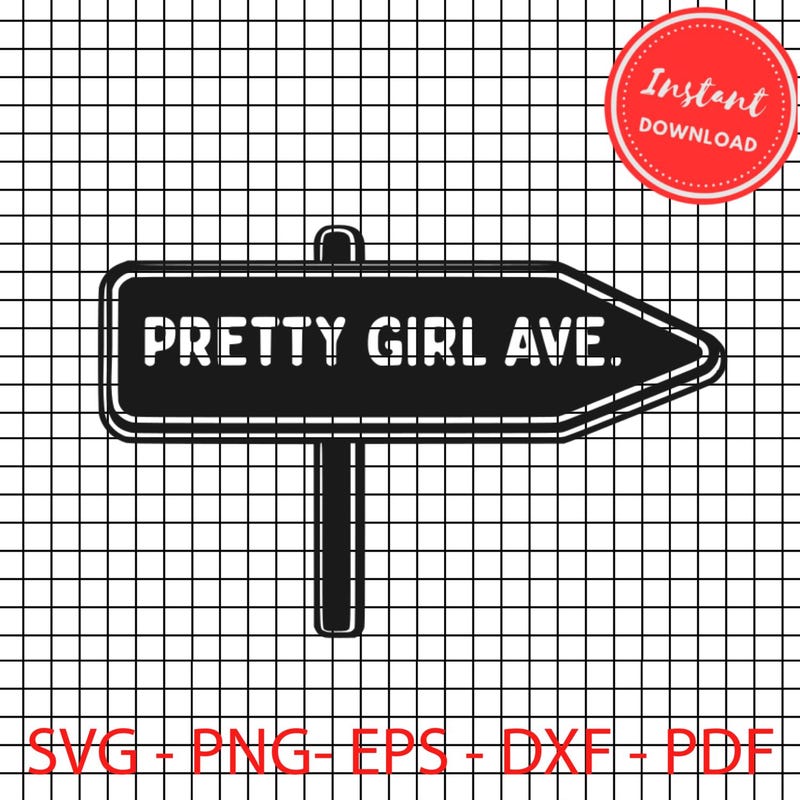 Pretty Girl Ave Sign - Etsy
