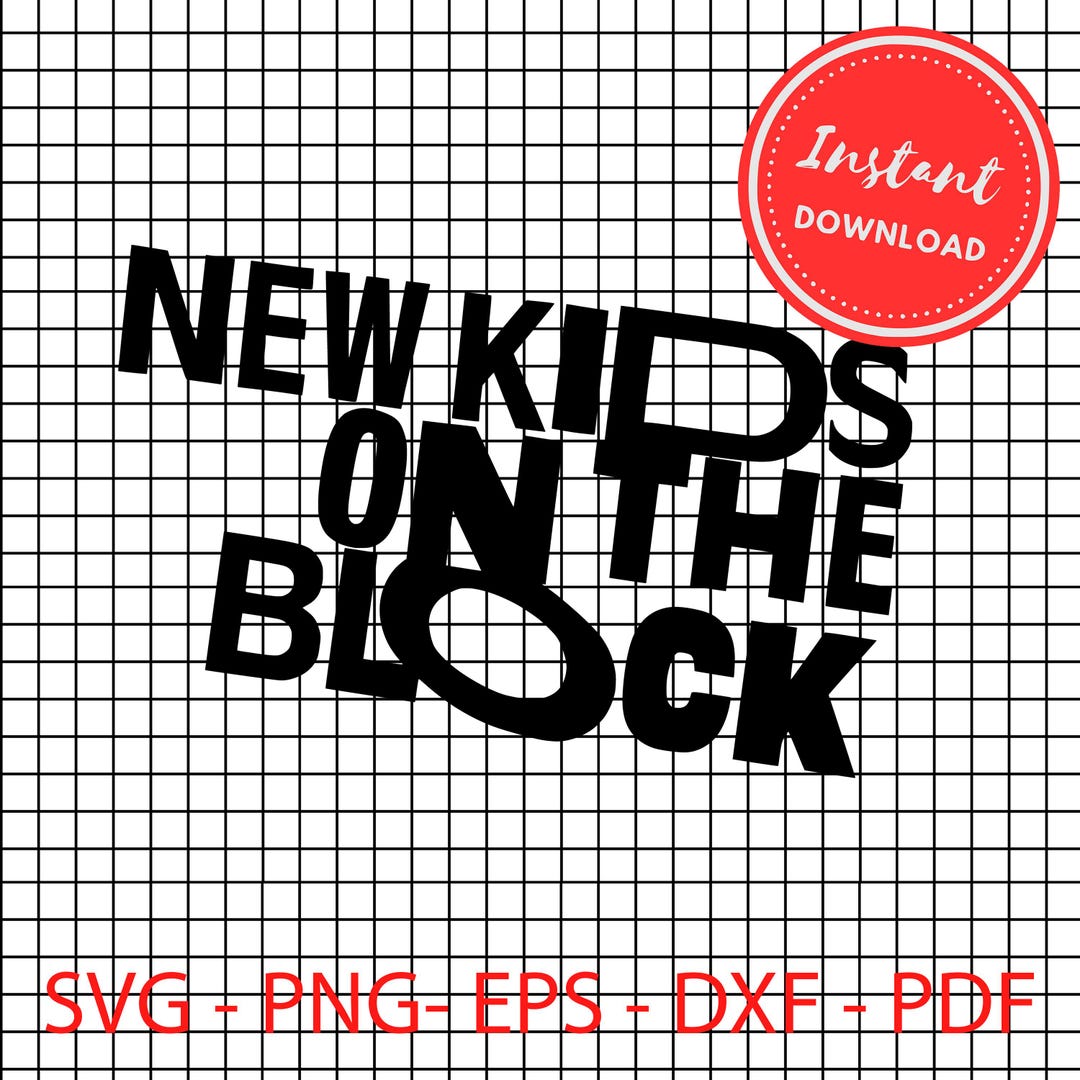 NKOTB Silhouette Svg Png New Kids Cricut Clipart - Etsy