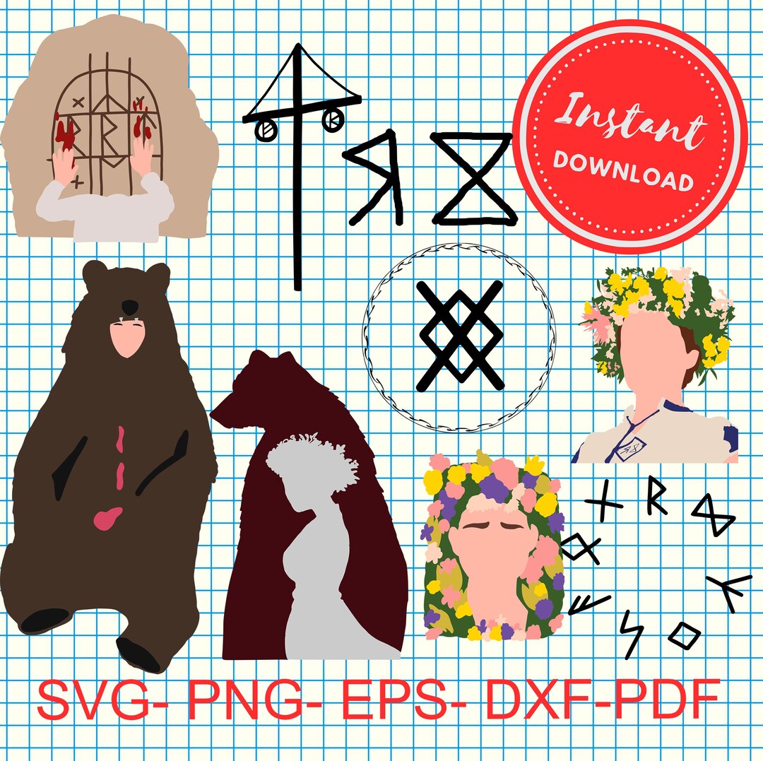 Bundle Midsommar Svg Png Horror Movie Cricut Cut Files - Etsy