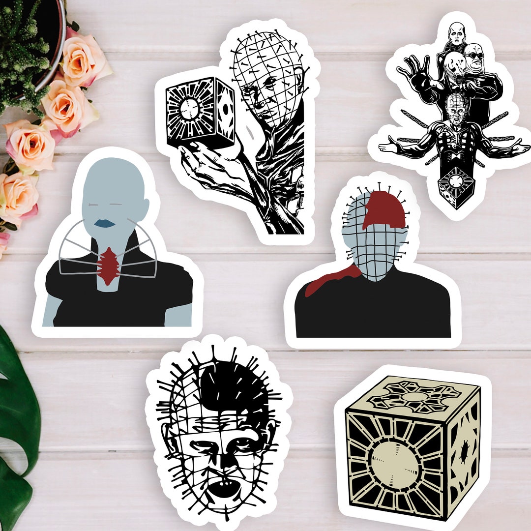 Set Vinyl Stickers Hellraiser Movie Pinhead Sticker - Etsy