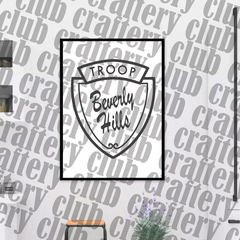 Troop Bewerly Shield Svg Png Troop Bewerly Hills Cricut Clipart - Etsy