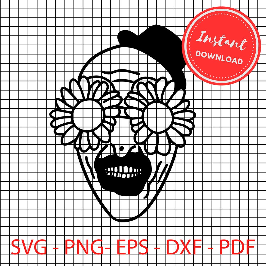 Art Clown Svg Png Terrifier Clown Clipart Cricut Cut - Etsy