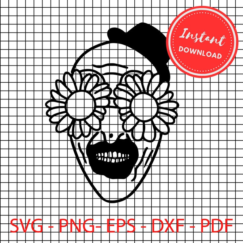 Art Clown Svg Png Terrifier Clown Clipart Cricut Cut - Etsy