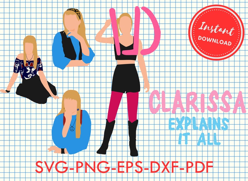 Clarissa Explains It All Svg Png Silhouette Cutting Files - Etsy