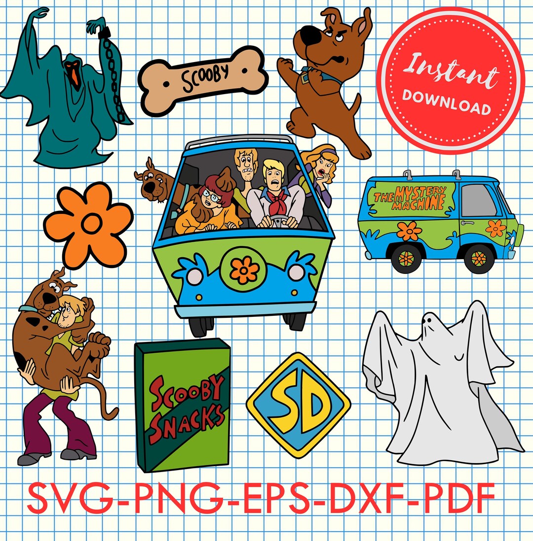 Bundle Mystery Machine Svg Png Scrappy Cricut Cutting - Etsy