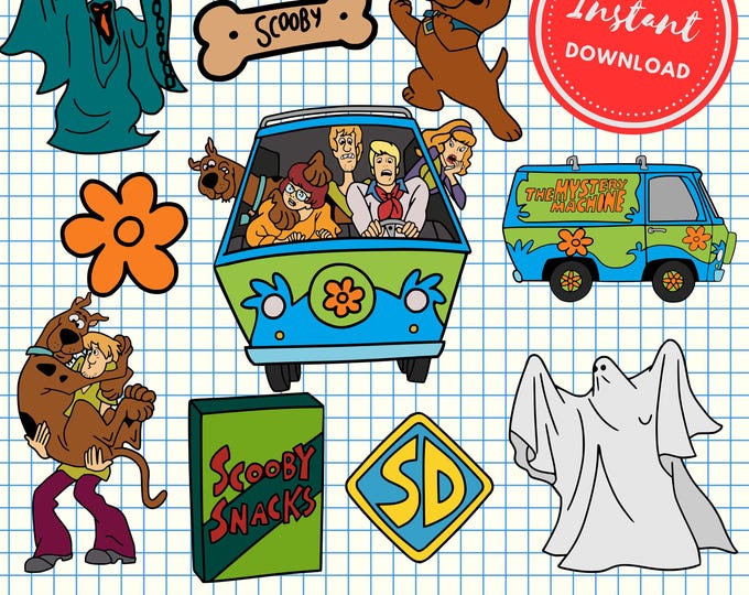 Bundle Mystery Machine Svg Png Scrappy Cricut Cutting - Etsy