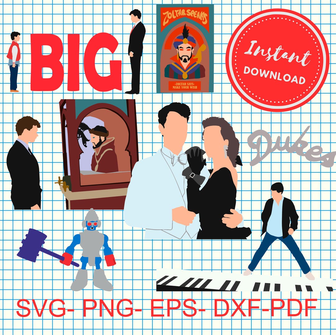 Bundle Big Movie Svg Png Zoltar Fortune Cricut Cut Silhouette - Etsy