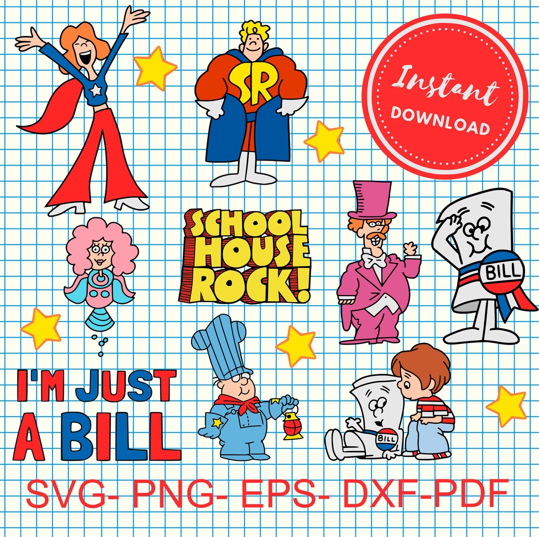 Bundle I'm Just a Bill Svg Png Interplanet Janet Cricut Cut Files - Etsy