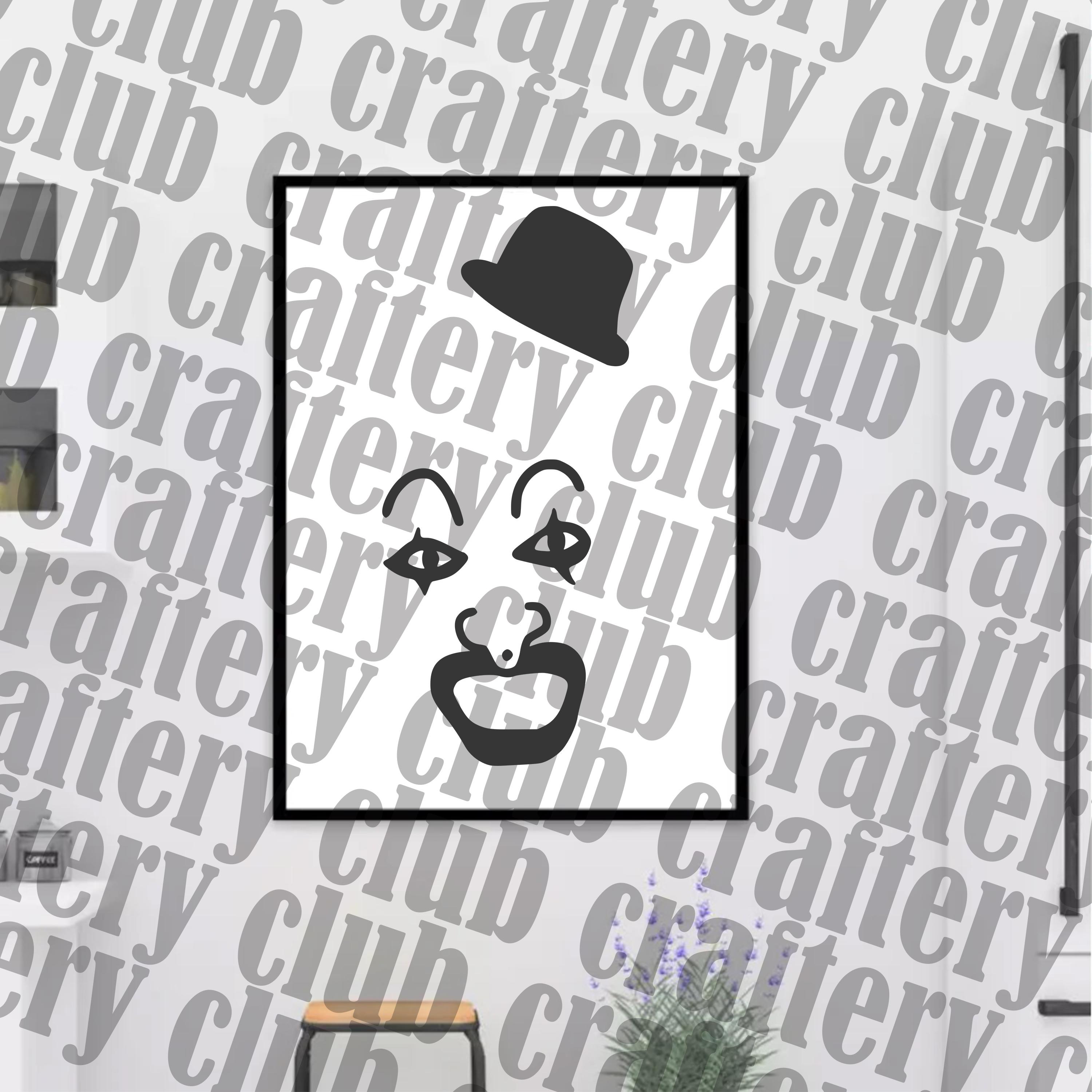 Terrifier Clown Hat Svg Png Art the Clown Cricut Cutting - Etsy